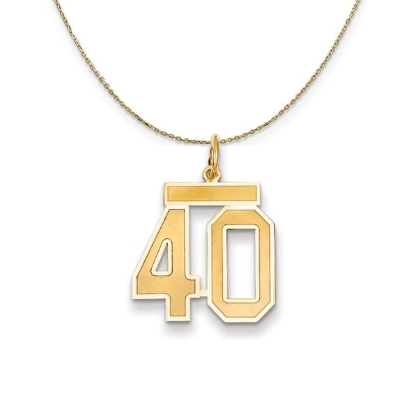 Black Bow Jewelry Co. | Jewelry | 4k Yellow Gold Jersey Med Number 4 ...